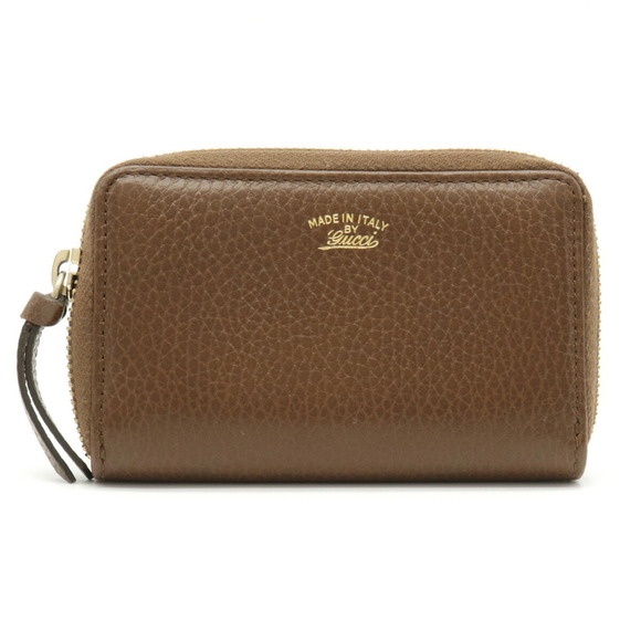 Gucci | Bags | Gucci Swing Coin Case Leather Brown | Poshmark